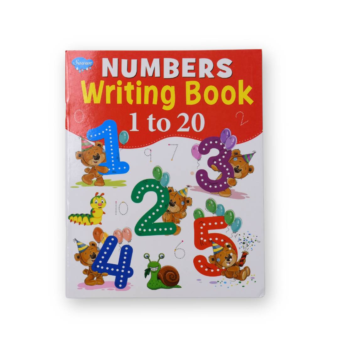 Sawan Number Writing Book 1 To 20 - The Learnery