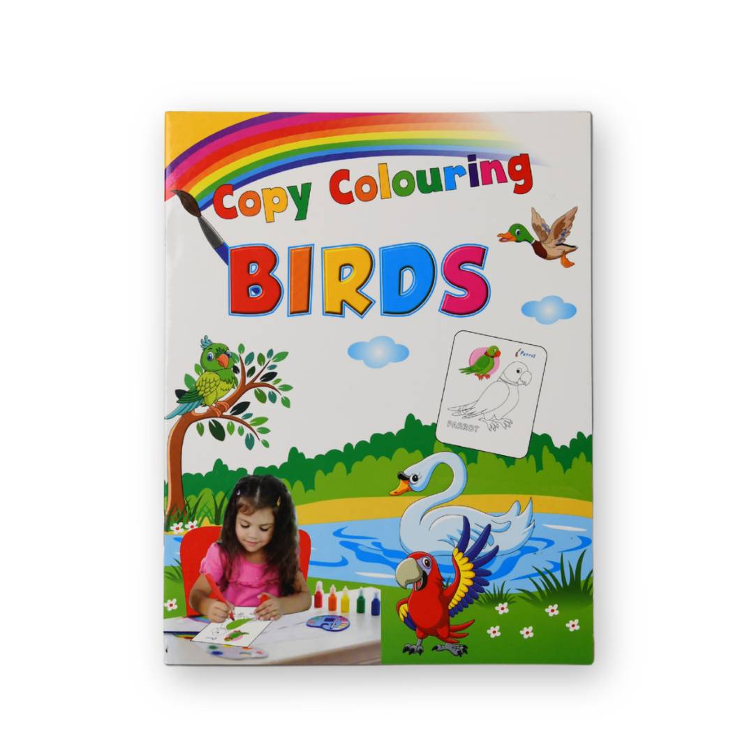 Copy And Colour Books - Birds - The Learnery