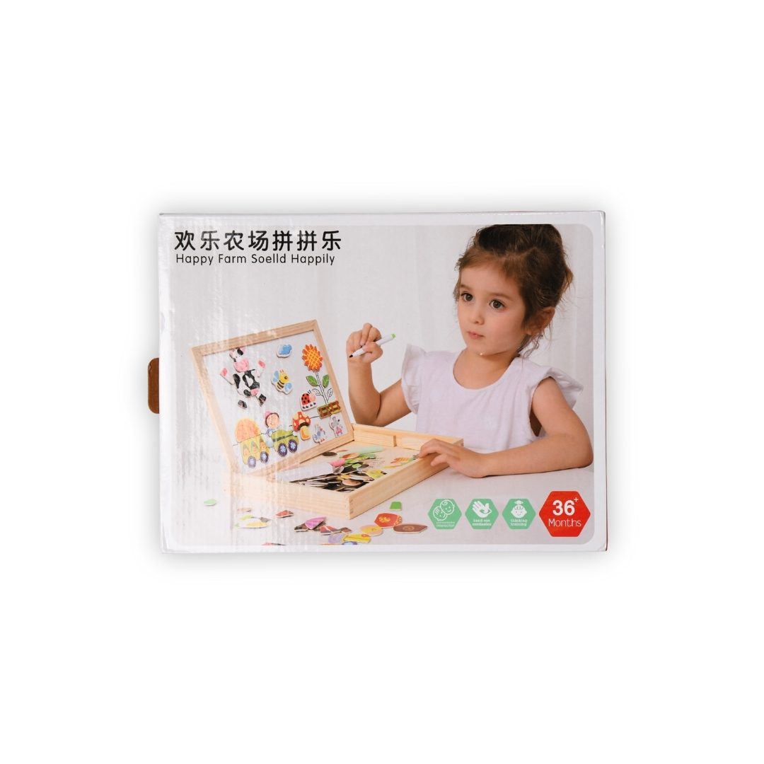 Magnetic Wooden Creative Drawing & Imaginative Board - The Learnery