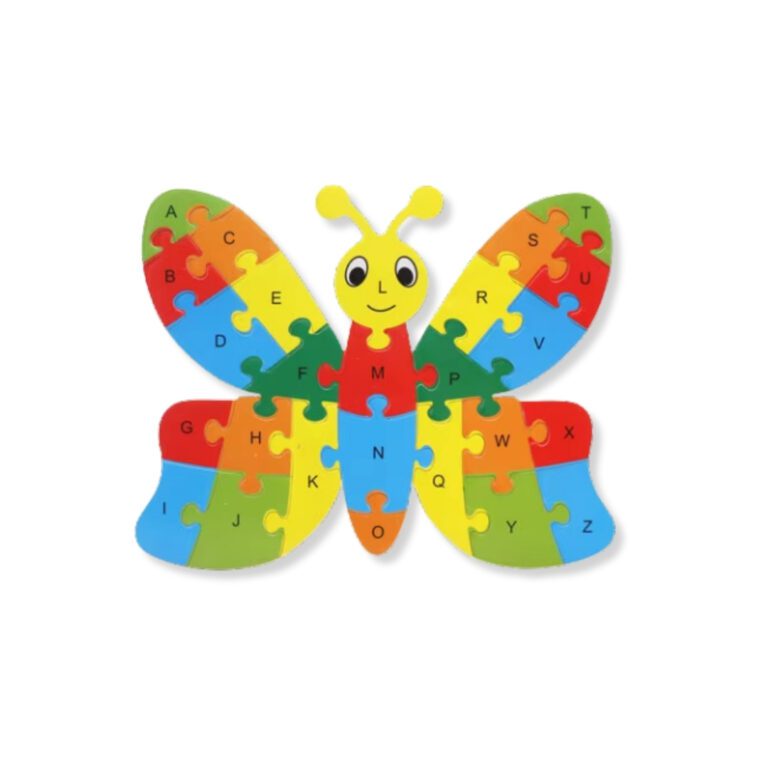 Large Wooden Montessori Alphabet Number Animal Puzzles - The Learnery